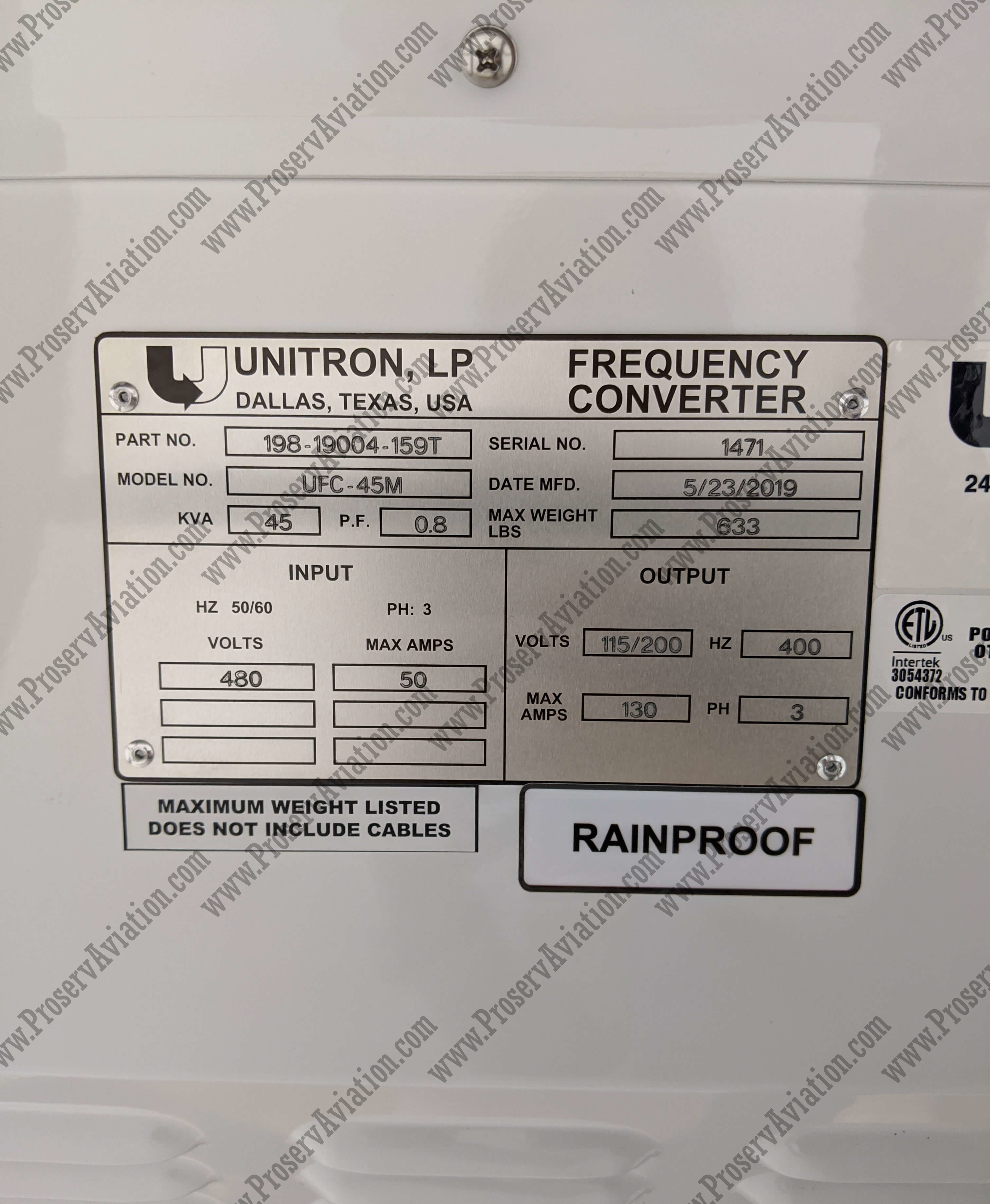 UFC-45M | Proserv Aviation