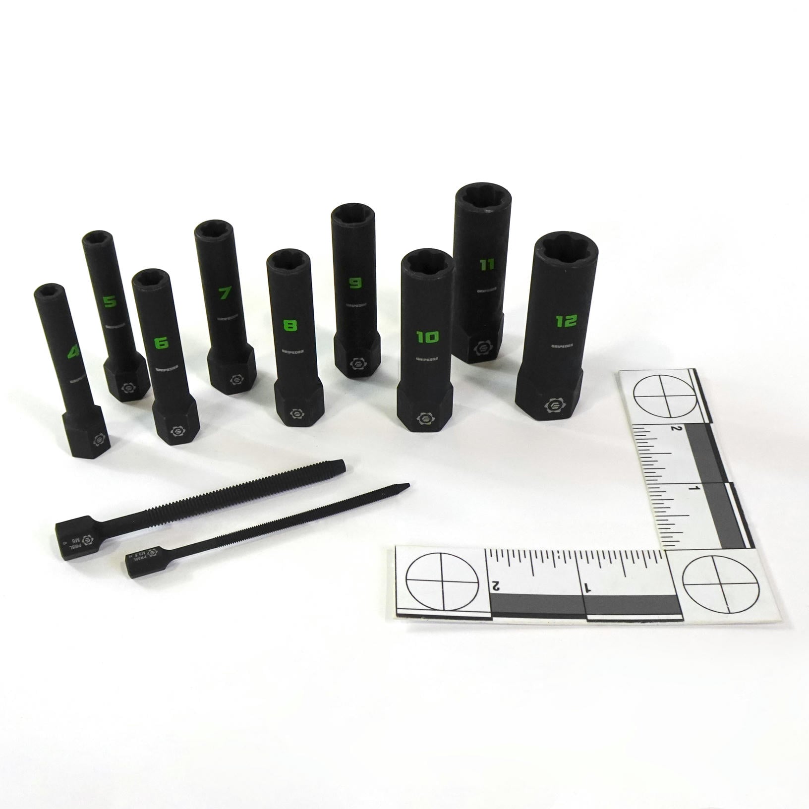 1/4" Drive Metric Deep RPT Socket Extractor Set - 9 Piece: 9-PC 1/4 ...
