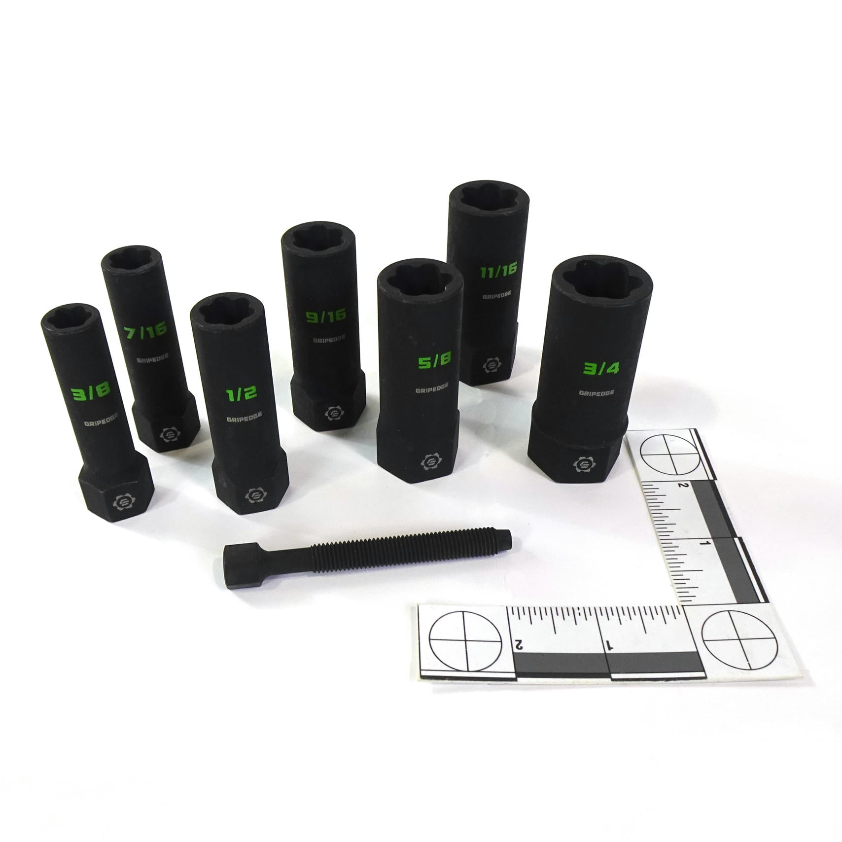 3/8" Drive SAE Deep RPT Socket Extractor Set - 7 Piece: 7-PC 3/8" Drive ...